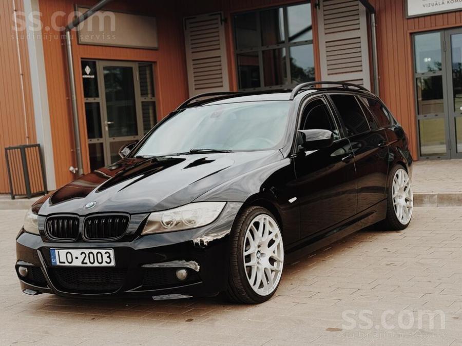 Black BMW 318 2009 in Aluksne, with an engine capacity of 2.00 L and mileage of 474 thousand km for 5300 €, photo 3 on AUTOMOTO.COM.LV