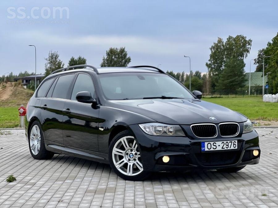 Black BMW 318 2009 in Riga, with an engine capacity of 2.00 L and mileage of 272 thousand km for 4890 €, photo 1 on AUTOMOTO.COM.LV