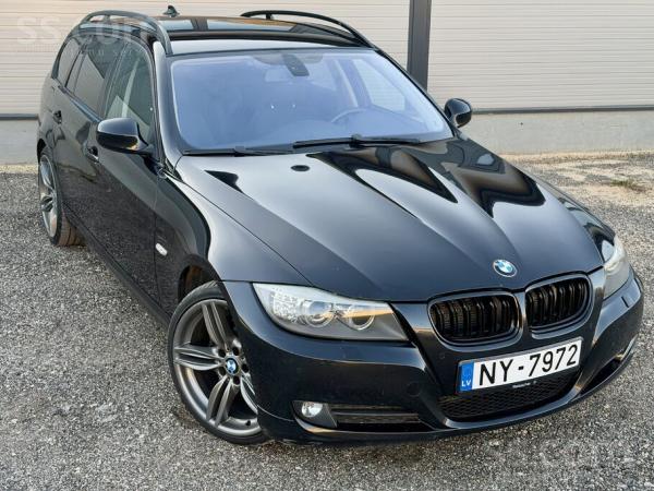 Black BMW 318 2009 in Riga, with an engine capacity of 2.00 L and mileage of 343 thousand km for 4500 €, photo 1 on AUTOMOTO.COM.LV
