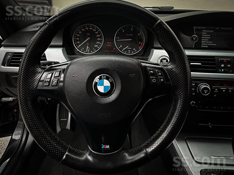 Black BMW 318 2010 in Tukums, with an engine capacity of 2.00 L and mileage of 376 thousand km for 6350 €, photo 14 on AUTOMOTO.COM.LV