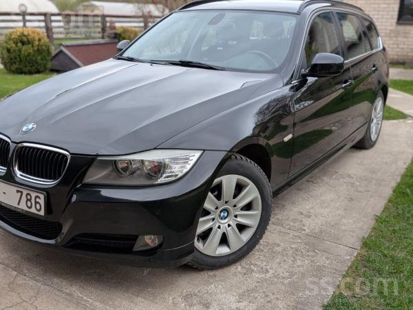 Black BMW 318 2011 in Aizkraukle, with an engine capacity of 2.00 L and mileage of 270 thousand km for 3750 €, photo 2 on AUTOMOTO.COM.LV