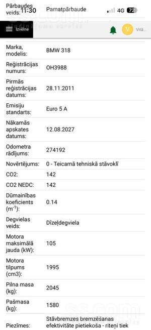 Melns BMW 318 2011 Rīga, ar dzinēja tilpumu 2.00 L un nobraukumu 274 tūkst. km par 5399 €, foto 28 vietnē AUTOMOTO.COM.LV
