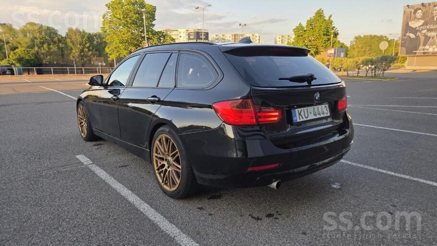 Black BMW 318 2012 in Riga, with an engine capacity of 2.00 L and mileage of 247 thousand km for 5950 €, photo 8 on AUTOMOTO.COM.LV