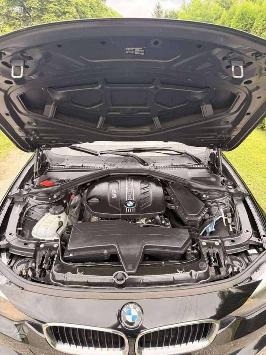 Black BMW 318 2012 in Utena, with an engine capacity of 2.00 L and mileage of 212 thousand km for 6200 €, photo 27 on AUTOMOTO.COM.LV