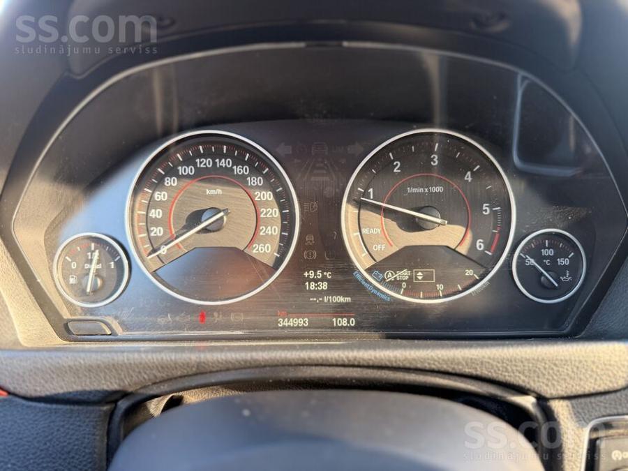 Melns BMW 318 2013 Rīga, ar dzinēja tilpumu 2.00 L un nobraukumu 345 tūkst. km par 7750 €, foto 6 vietnē AUTOMOTO.COM.LV
