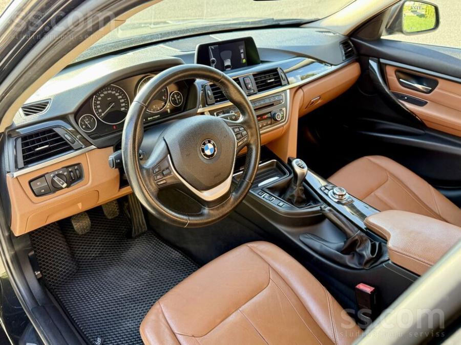 Black BMW 318 2013 in Riga, with an engine capacity of 2.00 L and mileage of 355 thousand km for 5550 €, photo 15 on AUTOMOTO.COM.LV