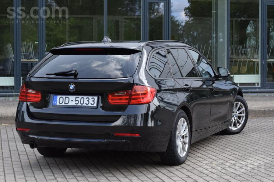 Black BMW 318 2013 in Tukums, with an engine capacity of 2.00 L and mileage of 273 thousand km for 7099 €, photo 5 on AUTOMOTO.COM.LV