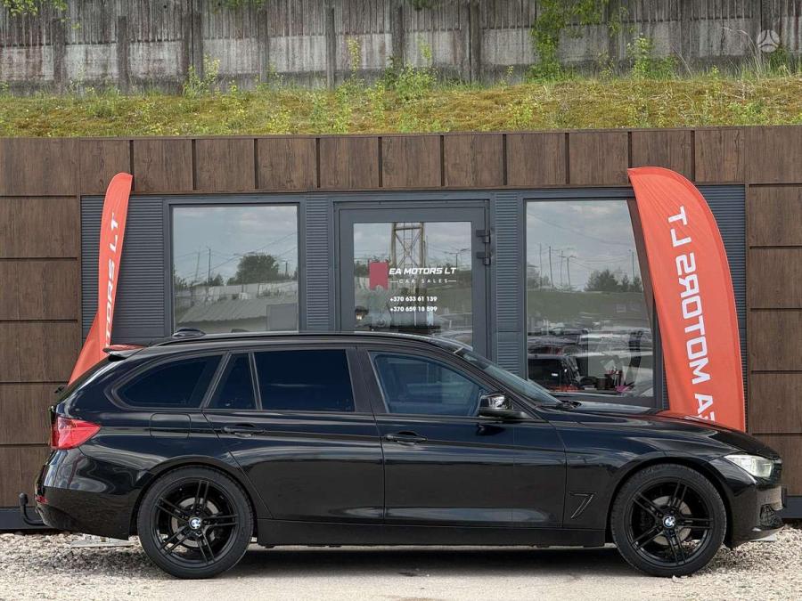 Black BMW 318 2013 in Vilnius, with an engine capacity of 2.00 L and mileage of 299 thousand km for 7100 €, photo 5 on AUTOMOTO.COM.LV