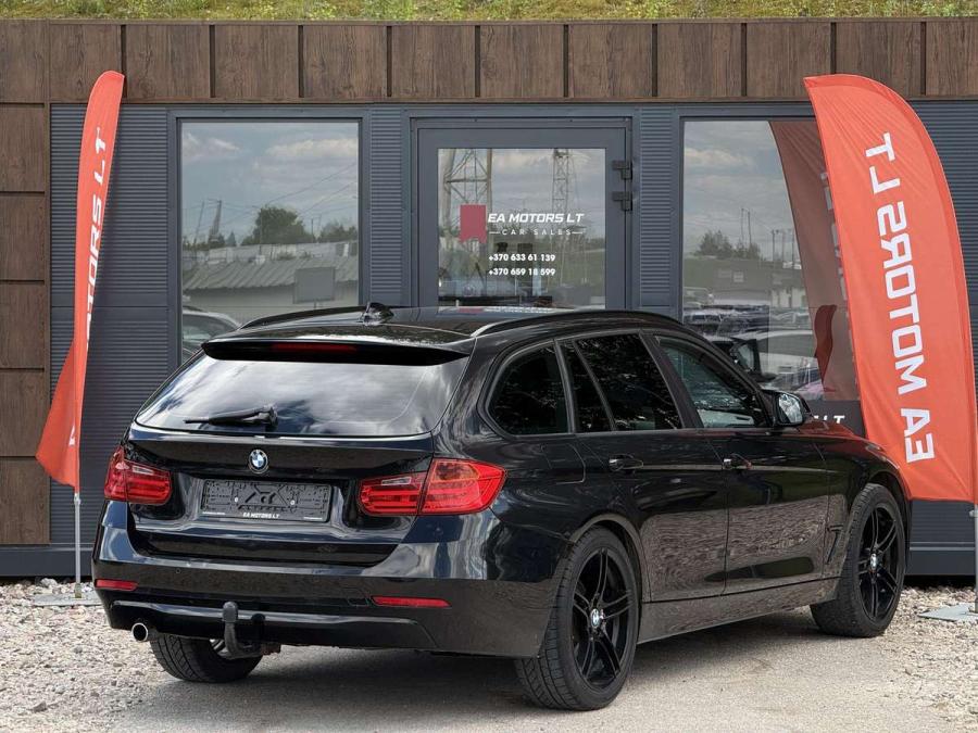 Black BMW 318 2013 in Vilnius, with an engine capacity of 2.00 L and mileage of 299 thousand km for 7100 €, photo 6 on AUTOMOTO.COM.LV