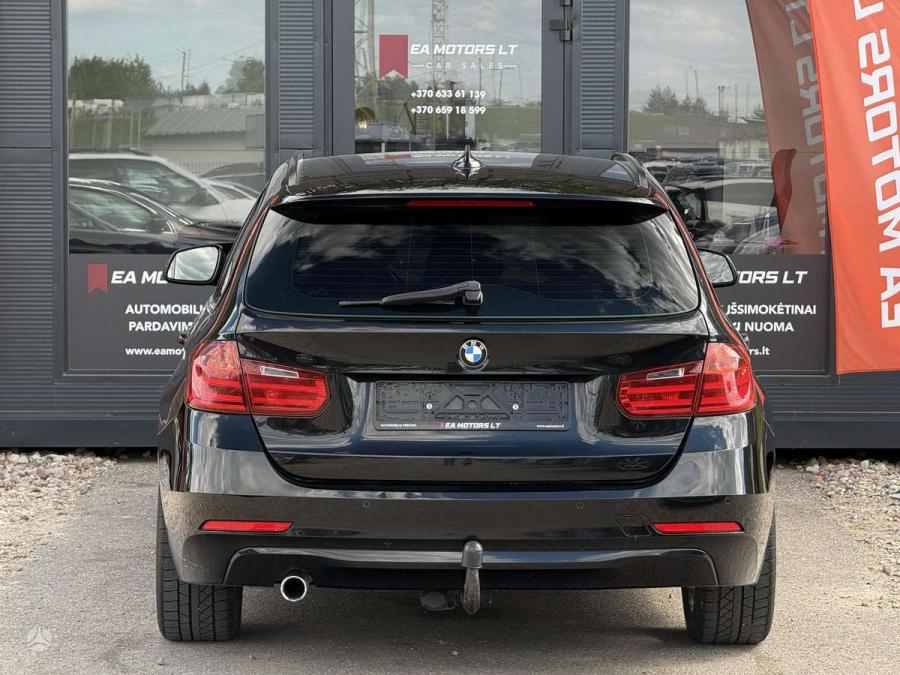 Black BMW 318 2013 in Vilnius, with an engine capacity of 2.00 L and mileage of 299 thousand km for 7100 €, photo 7 on AUTOMOTO.COM.LV