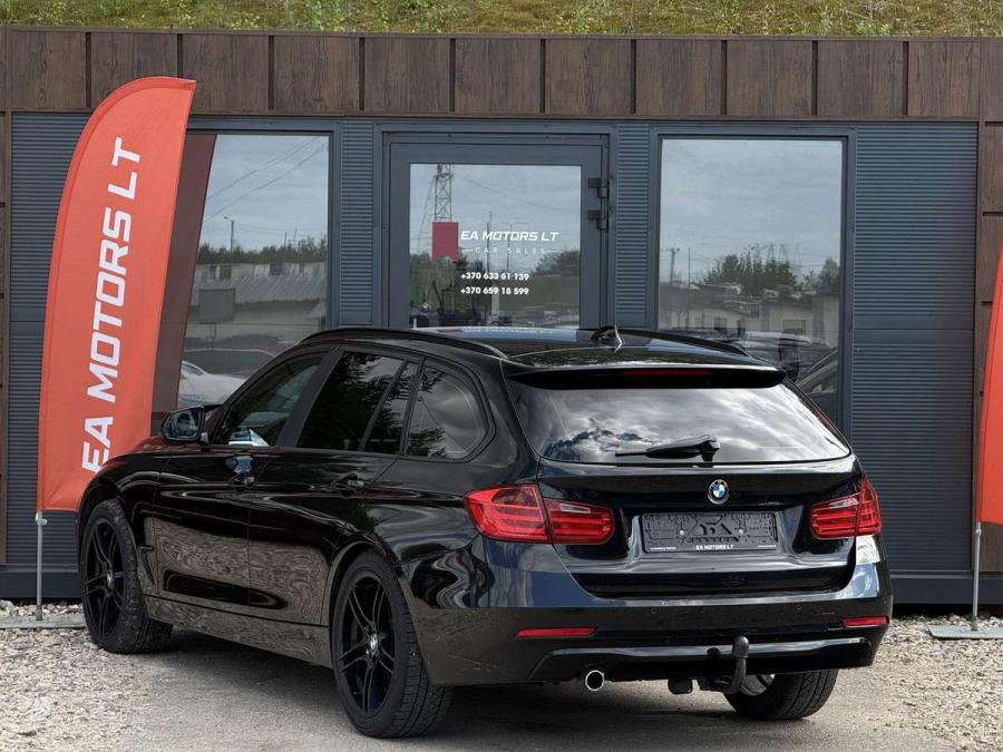 Black BMW 318 2013 in Vilnius, with an engine capacity of 2.00 L and mileage of 299 thousand km for 7100 €, photo 8 on AUTOMOTO.COM.LV