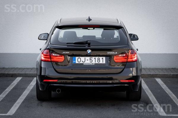 Black BMW 318 2013 in Riga, with an engine capacity of 2.00 L and mileage of 255 thousand km for 8500 €, photo 6 on AUTOMOTO.COM.LV