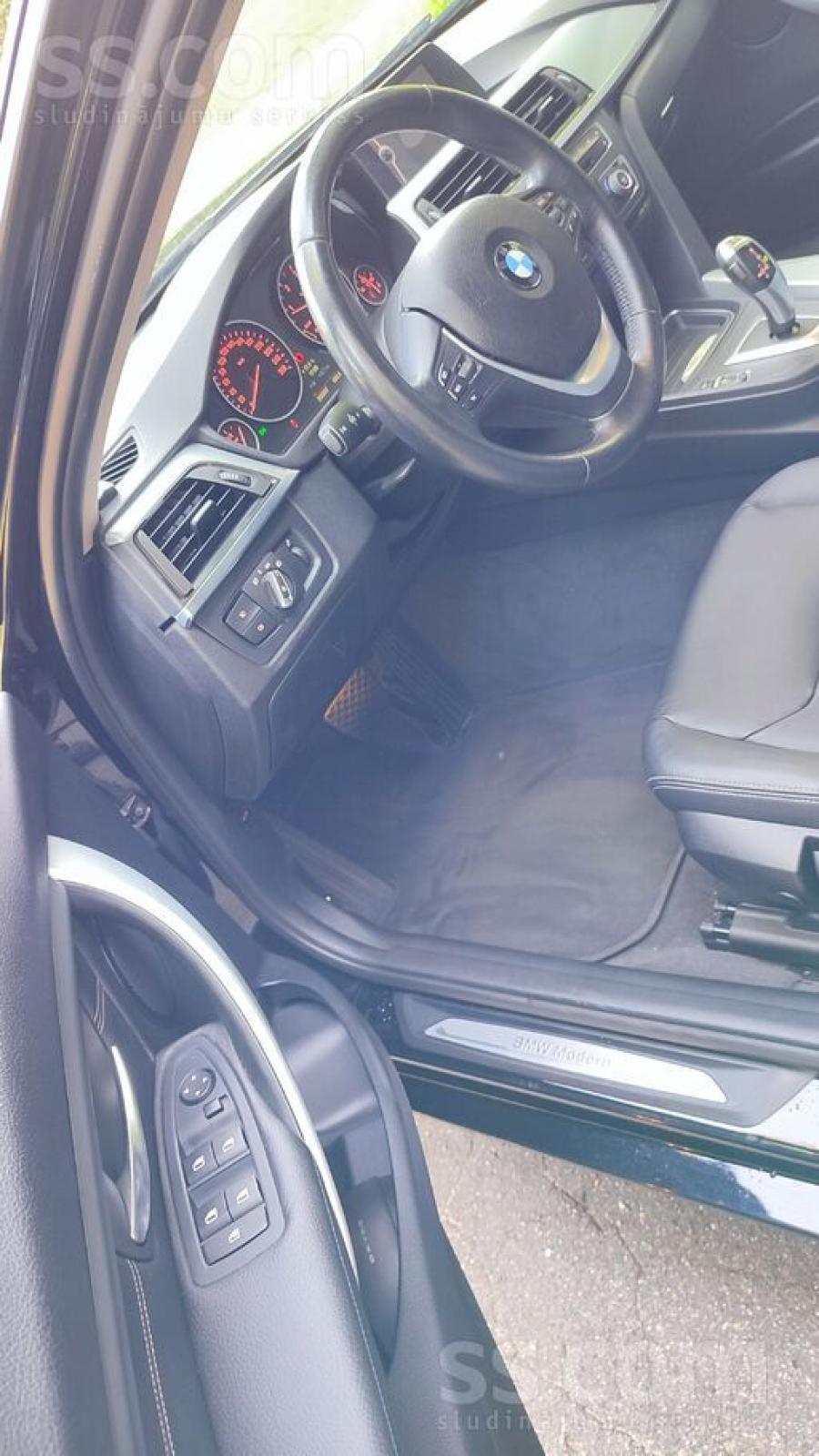Black BMW 318 2013 in Riga, with an engine capacity of 2.00 L and mileage of 280 thousand km for 9497 €, photo 14 on AUTOMOTO.COM.LV