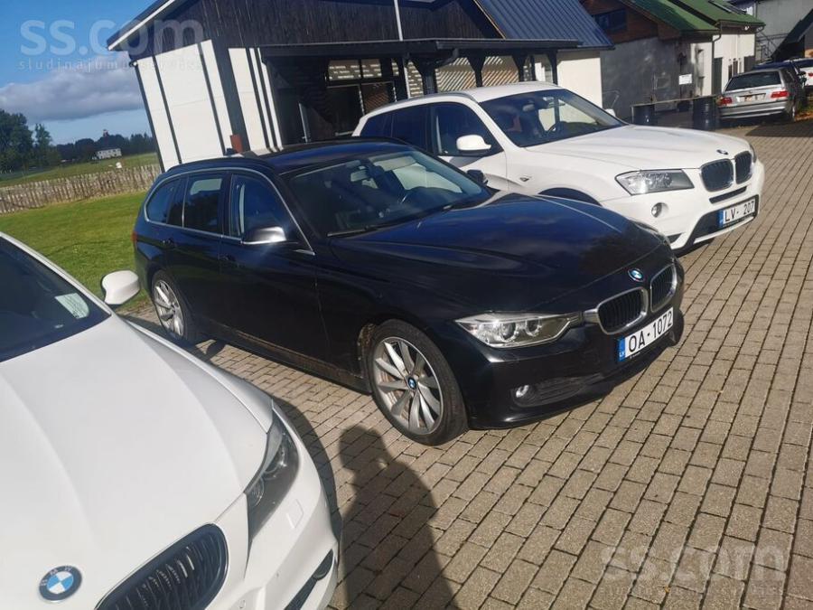 Black BMW 318 2013 in Riga, with an engine capacity of 2.00 L and mileage of 382 thousand km for 5600 €, photo 1 on AUTOMOTO.COM.LV