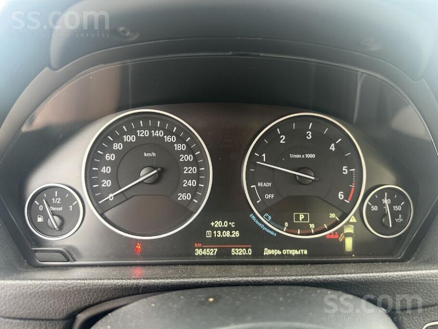 Black BMW 318 2014 in Riga, with an engine capacity of 2.00 L and mileage of 365 thousand km for 9600 €, photo 15 on AUTOMOTO.COM.LV