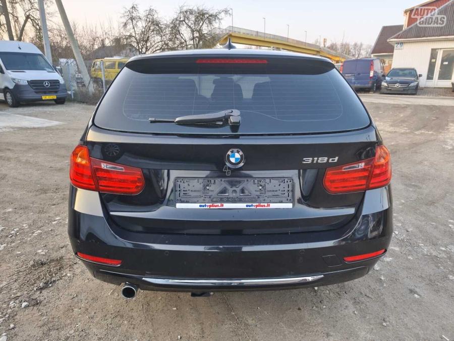 Black BMW 318 2015 in Siauliai, with an engine capacity of 2.00 L and mileage of 266 thousand km for 7450 €, photo 8 on AUTOMOTO.COM.LV