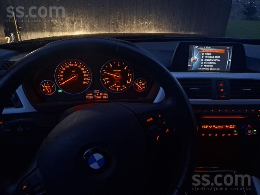 Melns BMW 318 2015 Rīga, ar dzinēja tilpumu 2.00 L un nobraukumu 182 tūkst. km par 10000 €, foto 9 vietnē AUTOMOTO.COM.LV