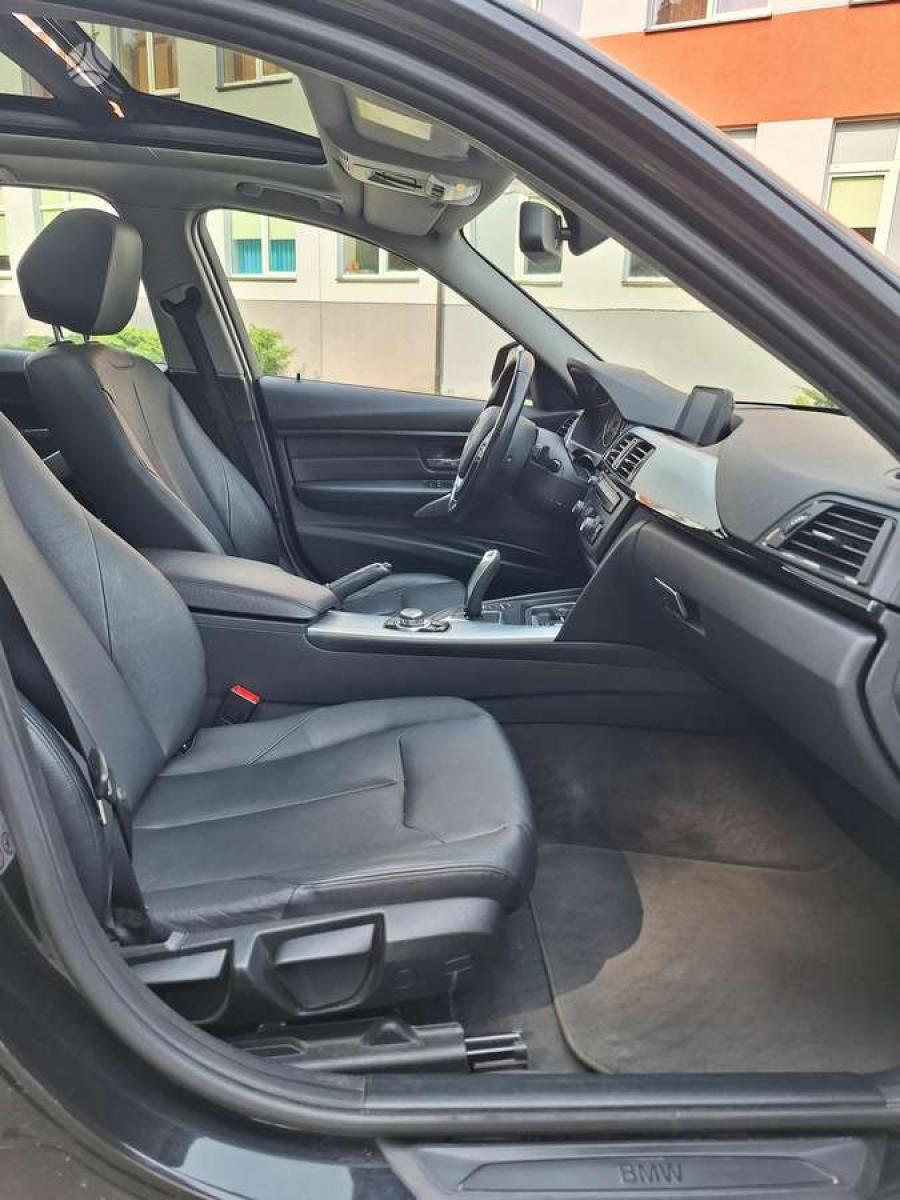 Black BMW 318 2015 in Vilnius, with an engine capacity of 2.00 L and mileage of 245 thousand km for 7800 €, photo 18 on AUTOMOTO.COM.LV