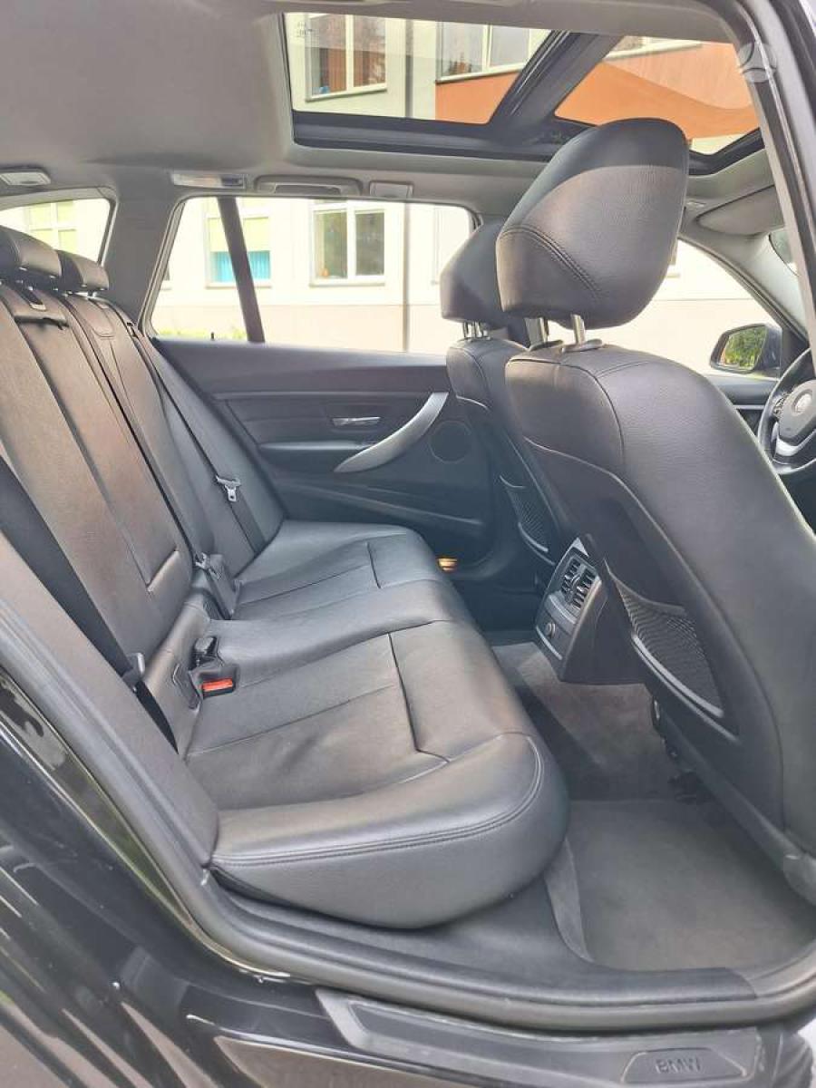 Black BMW 318 2015 in Vilnius, with an engine capacity of 2.00 L and mileage of 245 thousand km for 7800 €, photo 19 on AUTOMOTO.COM.LV