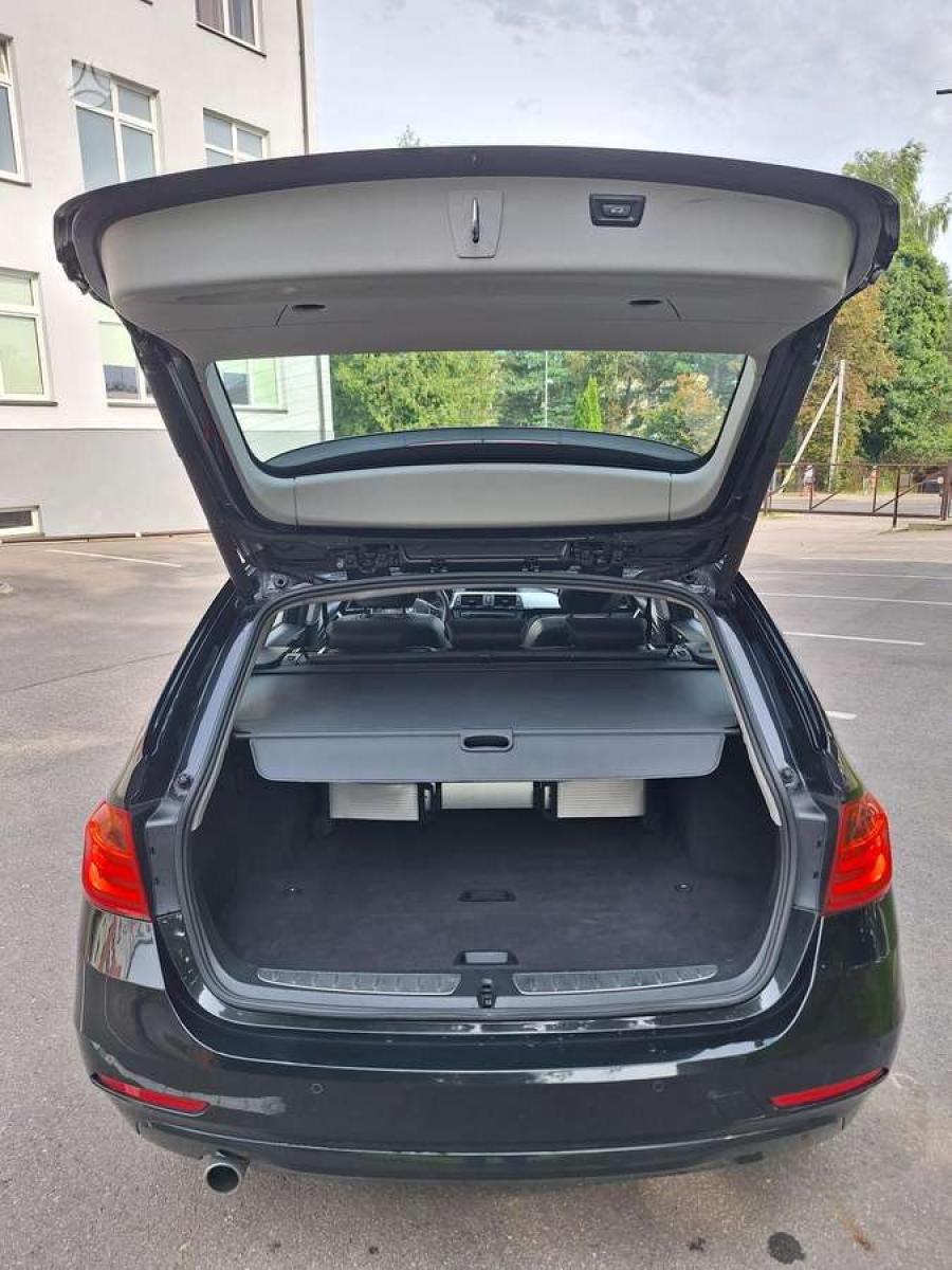 Black BMW 318 2015 in Vilnius, with an engine capacity of 2.00 L and mileage of 245 thousand km for 7800 €, photo 23 on AUTOMOTO.COM.LV