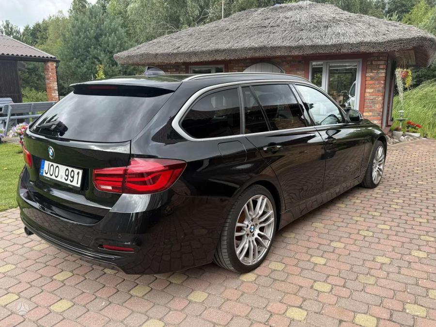 Black BMW 318 2015 in Vilnius, with an engine capacity of 2.00 L and mileage of 297 thousand km for 9900 €, photo 3 on AUTOMOTO.COM.LV