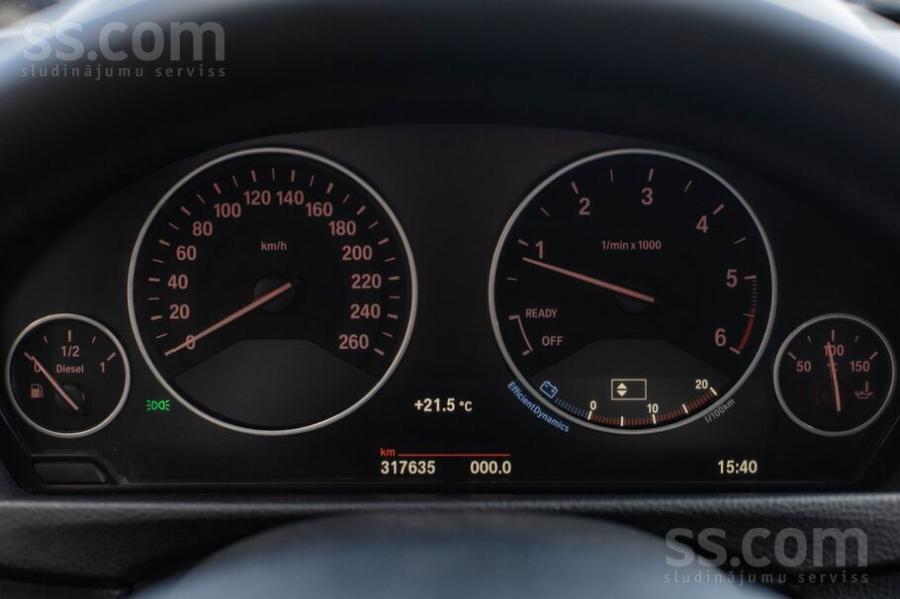 Melns BMW 318 2016 Rīga, ar dzinēja tilpumu 2.00 L un nobraukumu 318 tūkst. km par 9990 €, foto 24 vietnē AUTOMOTO.COM.LV