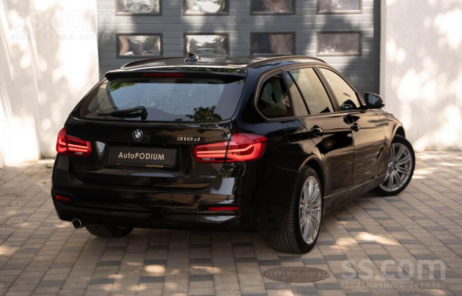 Black BMW 318 2017 in Riga, with an engine capacity of 2.00 L and mileage of 213 thousand km for 10990 €, photo 7 on AUTOMOTO.COM.LV