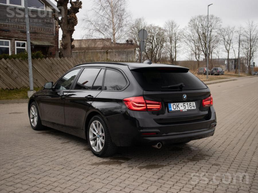 Black BMW 318 2018 in Liepaja, with an engine capacity of 2.00 L and mileage of 284 thousand km for 11000 €, photo 6 on AUTOMOTO.COM.LV