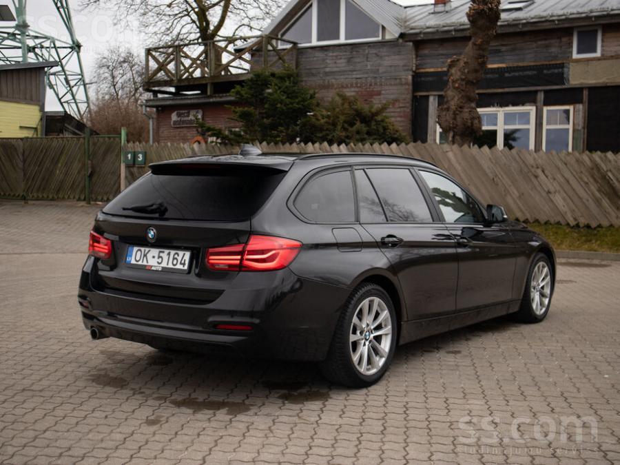Black BMW 318 2018 in Liepaja, with an engine capacity of 2.00 L and mileage of 284 thousand km for 11000 €, photo 8 on AUTOMOTO.COM.LV