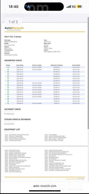 Melns BMW 318 2018 Liepāja, ar dzinēja tilpumu 2.00 L un nobraukumu 284 tūkst. km par 11200 €, foto 23 vietnē AUTOMOTO.COM.LV