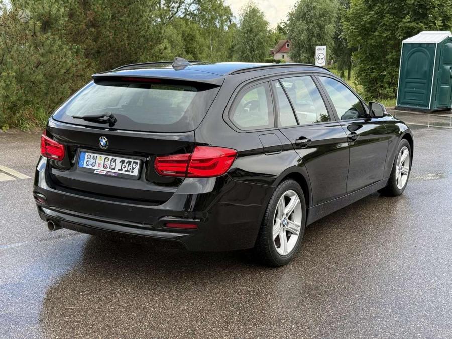 Black BMW 318 2018 in Vilnius, with an engine capacity of 2.00 L and mileage of 267 thousand km for 9900 €, photo 5 on AUTOMOTO.COM.LV