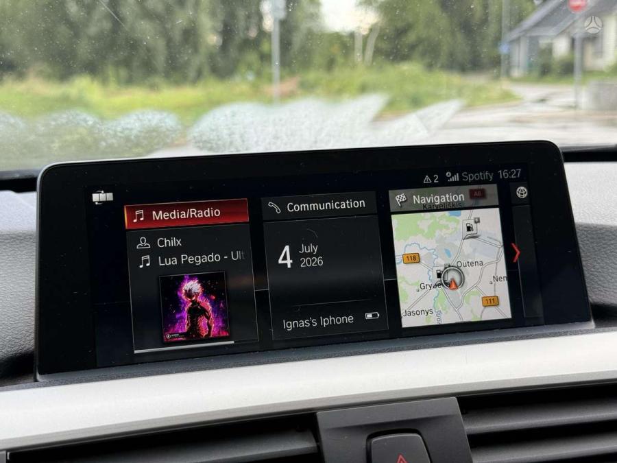 Black BMW 318 2018 in Vilnius, with an engine capacity of 2.00 L and mileage of 267 thousand km for 9900 €, photo 26 on AUTOMOTO.COM.LV