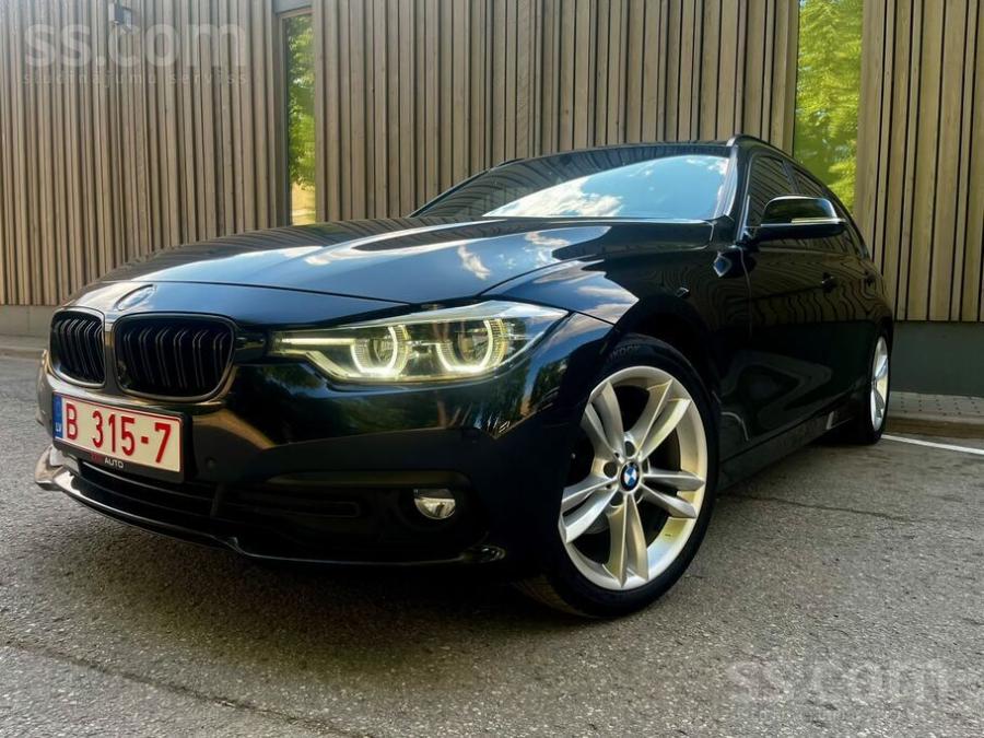 Black BMW 318 2018 in Valmiera, with an engine capacity of 2.00 L and mileage of 221 thousand km for 12950 €, photo 4 on AUTOMOTO.COM.LV
