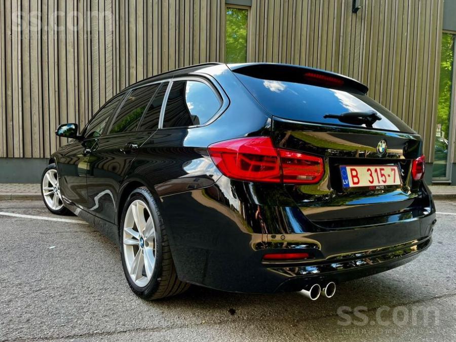 Black BMW 318 2018 in Valmiera, with an engine capacity of 2.00 L and mileage of 221 thousand km for 12950 €, photo 5 on AUTOMOTO.COM.LV
