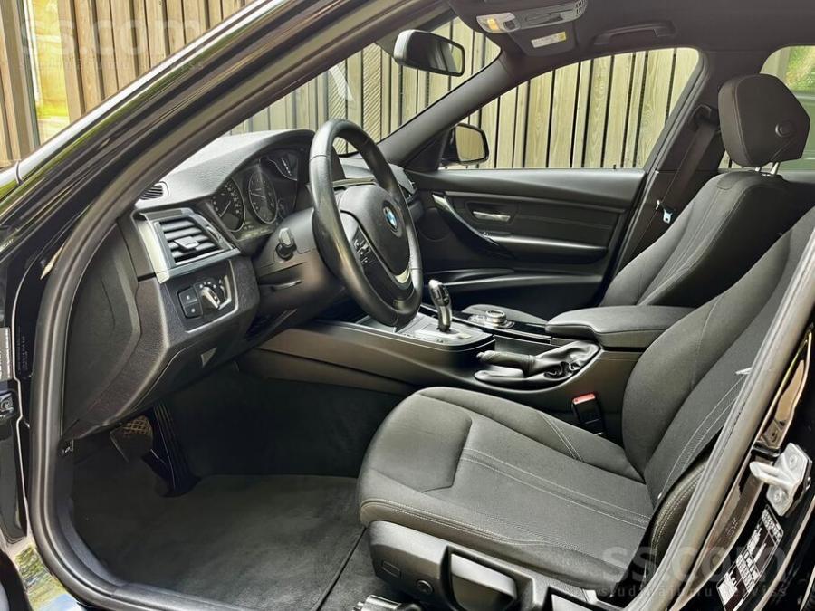 Black BMW 318 2018 in Valmiera, with an engine capacity of 2.00 L and mileage of 221 thousand km for 12950 €, photo 8 on AUTOMOTO.COM.LV
