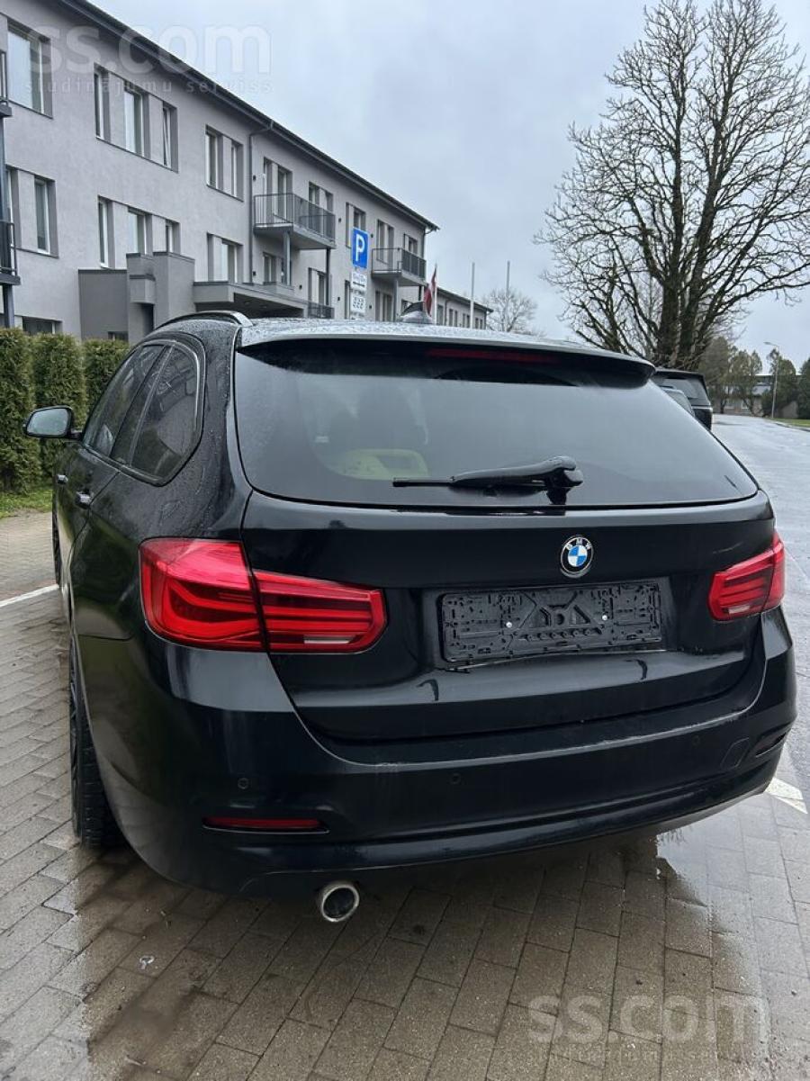 Black BMW 318 2019 in Riga, with an engine capacity of 1.90 L and mileage of 170 thousand km for 14900 €, photo 4 on AUTOMOTO.COM.LV
