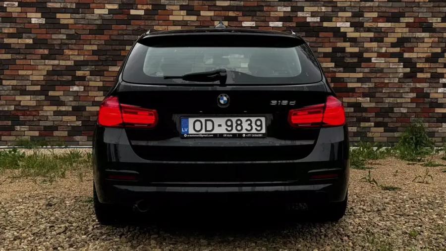 Black BMW 318 2019 in Riga, with an engine capacity of 2.00 L and mileage of 131 thousand km for 15400 €, photo 8 on AUTOMOTO.COM.LV