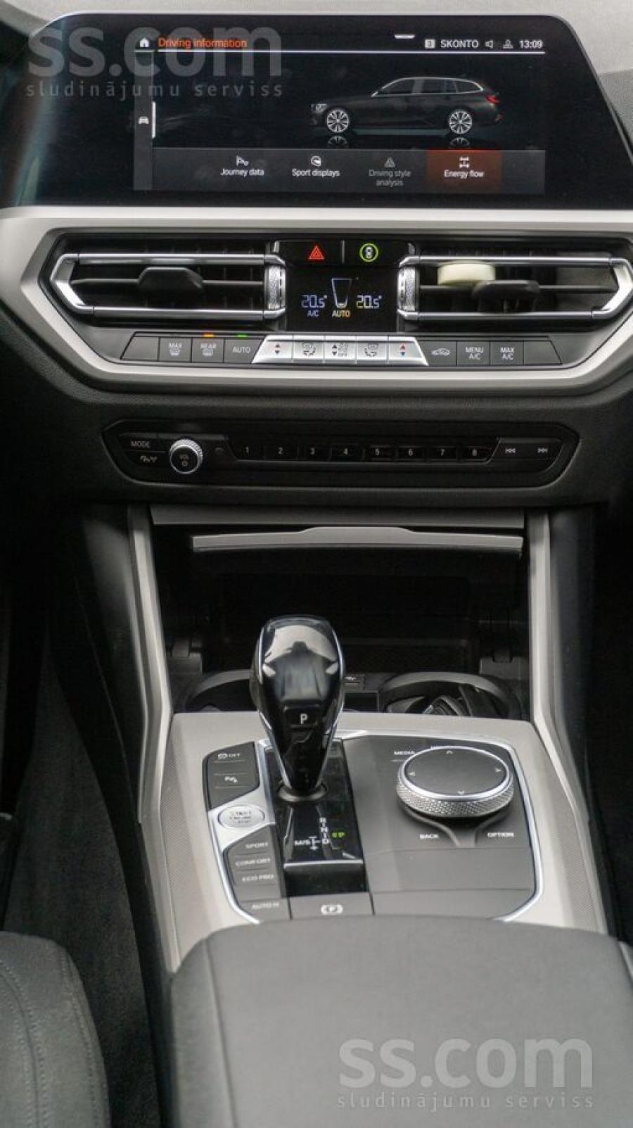 Black BMW 318 2021 in Riga, with an engine capacity of 2.00 L and mileage of 220 thousand km for 17290 €, photo 13 on AUTOMOTO.COM.LV