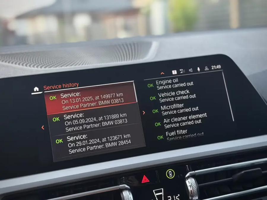 Melns BMW 318 2021 Jelgava, ar dzinēja tilpumu 2.00 L un nobraukumu 169 tūkst. km par 19800 €, foto 15 vietnē AUTOMOTO.COM.LV