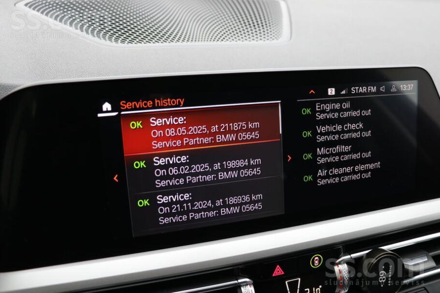 Black BMW 318 2021 in Riga, with an engine capacity of 2.00 L and mileage of 220 thousand km for 16990 €, photo 18 on AUTOMOTO.COM.LV