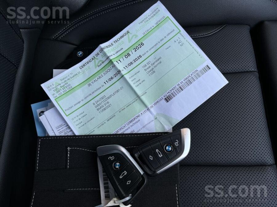 Черный БМВ 318 2021 в Рига, объемом двигателя 2.00 л и пробегом 162 тыс. км за 17990 €, фото 21 на AUTOMOTO.COM.LV