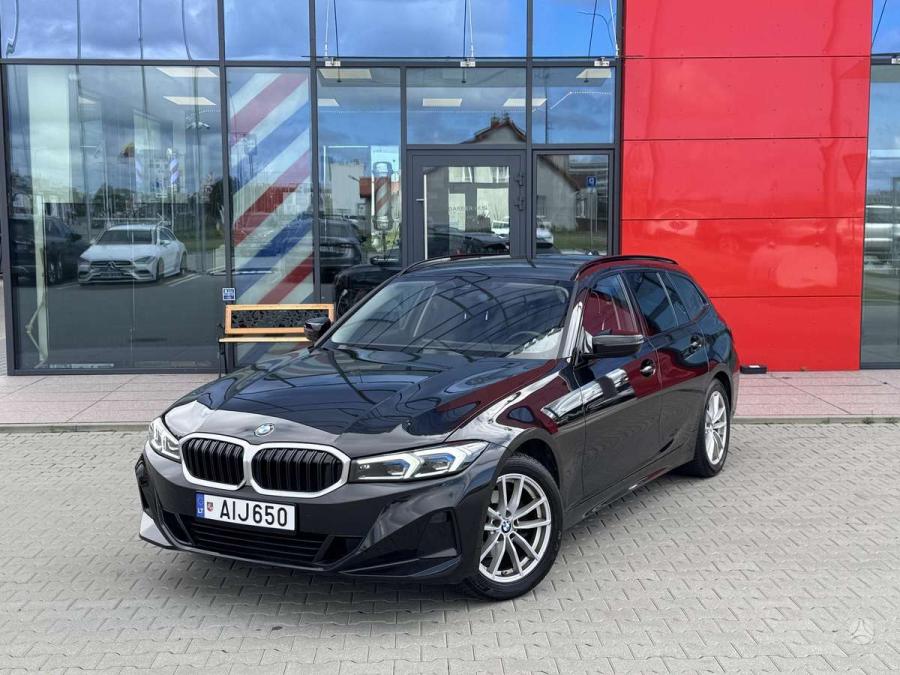 Black BMW 318 2024 in Klaipeda, with an engine capacity of 2.00 L and mileage of 100 thousand km for 21800 €, photo 1 on AUTOMOTO.COM.LV