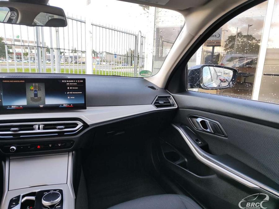 Black BMW 318 2024 in Klaipeda, with an engine capacity of 2.00 L and mileage of 88 thousand km for 21900 €, photo 5 on AUTOMOTO.COM.LV