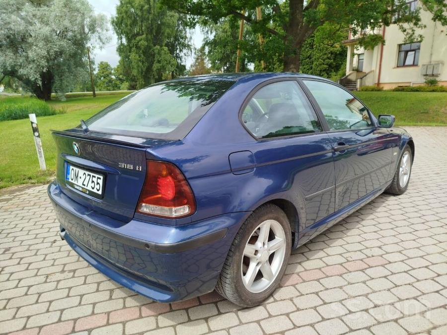 Blue BMW 318 2003 in Tukums, with an engine capacity of 2.00 L and mileage of 265 thousand km for 2350 €, photo 5 on AUTOMOTO.COM.LV