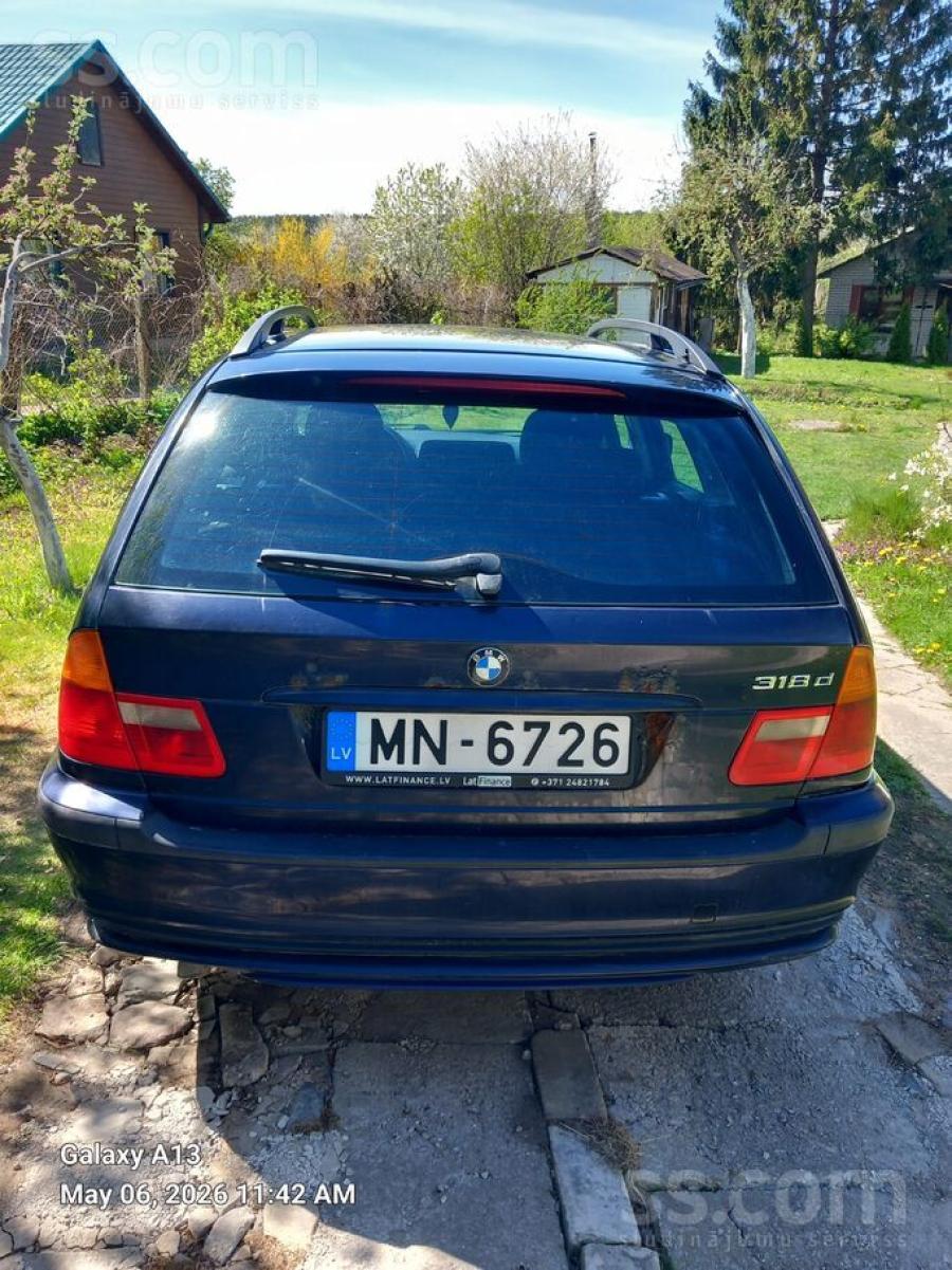 Синий БМВ 318 2005 в Рига, объемом двигателя 1.90 л и пробегом 271 тыс. км за 1250 €, фото 3 на AUTOMOTO.COM.LV