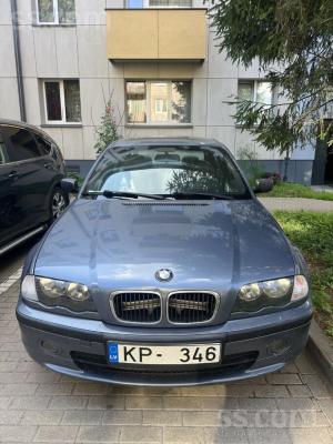 Zils BMW 318 2000 Rīga, ar dzinēja tilpumu 1.90 L un nobraukumu 350 tūkst. km par 1350 €, foto  vietnē AUTOMOTO.COM.LV