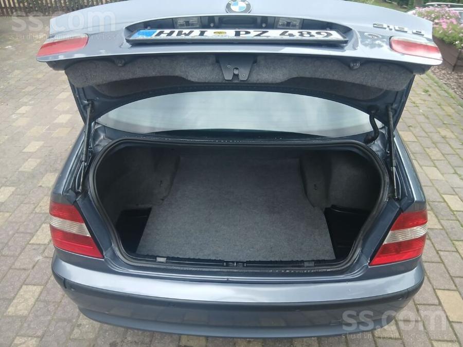 Zils BMW 318 2005 Ogre, ar dzinēja tilpumu 2.00 L un nobraukumu 345 tūkst. km par 3300 €, foto 12 vietnē AUTOMOTO.COM.LV