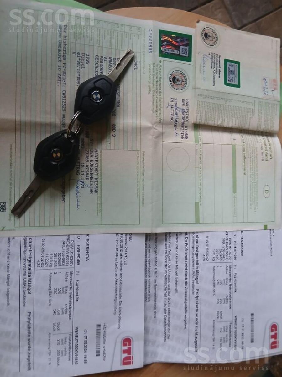 Zils BMW 318 2005 Ogre, ar dzinēja tilpumu 2.00 L un nobraukumu 345 tūkst. km par 3300 €, foto 14 vietnē AUTOMOTO.COM.LV