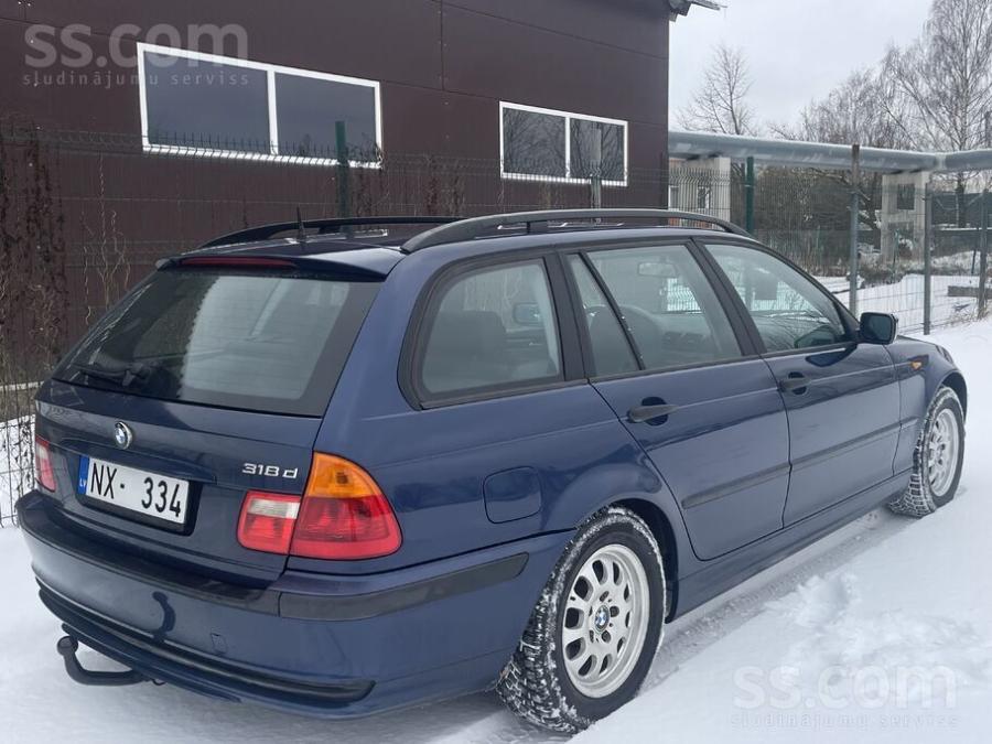 Blue BMW 318 2004 in Riga, with an engine capacity of 2.00 L and mileage of 398 thousand km for 2250 €, photo 2 on AUTOMOTO.COM.LV