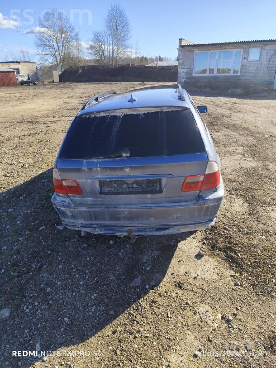 Blue BMW 318 2004 in Kuldiga, with an engine capacity of 2.00 L and mileage of 300 thousand km for 600 €, photo 6 on AUTOMOTO.COM.LV